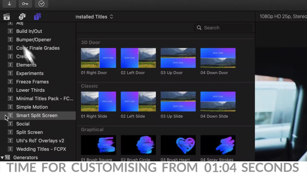 دانلود پروژه آماده فاینال کات پرو : تقسیم صفحه Smart Split Screen ...