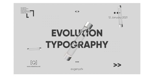 دانلود پروژه آماده افتر افکت : پک تایپوگرافی Evolution Typography ... دانلود پروژه آماده افتر افکت : پک تایپوگرافی Evolution Typography ...