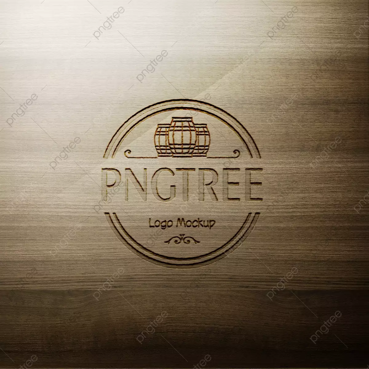 دانلود موکاپ لوگو روی چوب Wood Logo Mockup Template تایم کد