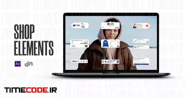 دانلود پروژه آماده افتر افکت : المان های فروشگاه Shop Elements 34494751 – تایم کد