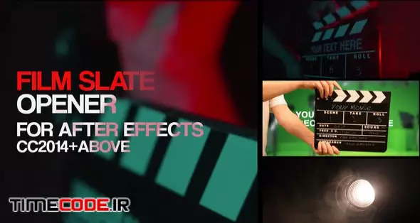 دانلود پروژه آماده افتر افکت : پکیج اینترو کلاکت سینما Film Slate ...