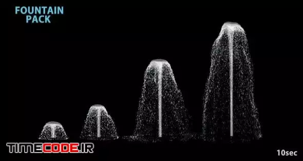 دانلود پکیج فوتیج آلفا فواره Fountain Splash – تایم کد