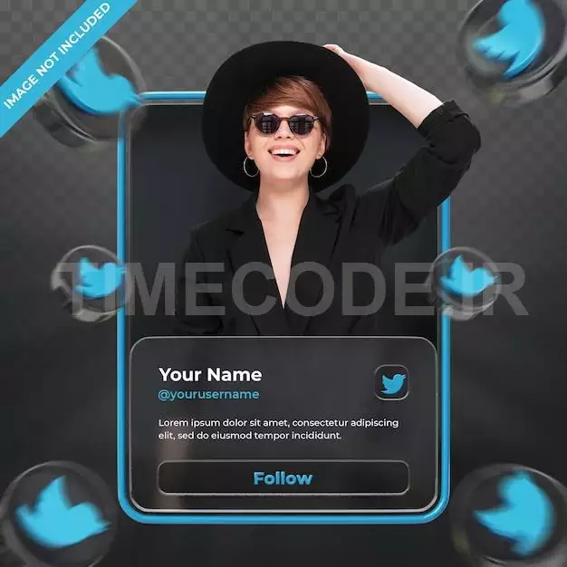 دانلود موگاپ صفحه توئیتر Banner Icon Profile On Twitter – تایم کد