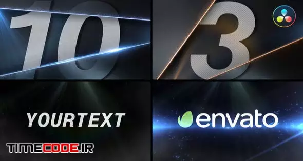 دانلود پروژه آماده داوینچی ریزالو : شمارش معکوس Fast Light Countdown 38474 – تایم کد