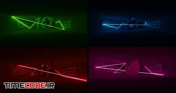 دانلود پروژه آماده افتر افکت : شمارش معکوس Line Light Countdown 6877 – تایم کد