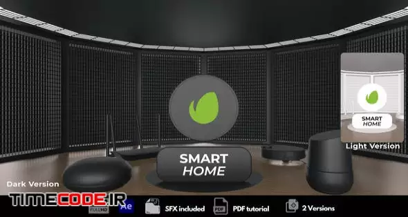 دانلود پروژه آماده افتر افکت : اینترو خانه هوشمند Smart Home Intro – تایم کد