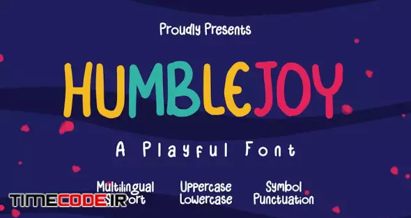 دانلود فونت انگلیسی فانتزی Humblejoy - Playful Display Font – تایم کد