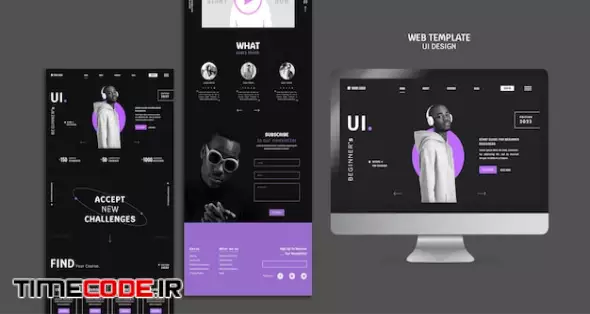 دانلود قالب PSD وب سایت User Interface Design Website Template 20548064 ...