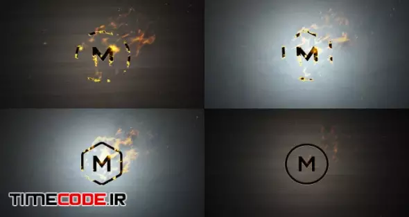 دانلود پروژه آماده افتر افکت : لوگو موشن سوختن + موسیقی Burn Up Logo ...