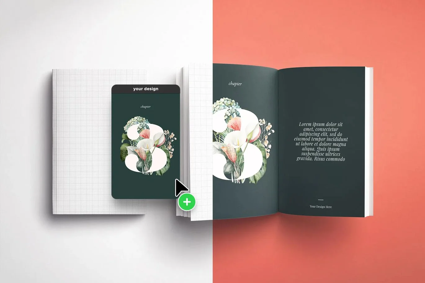 دانلود موکاپ کتاب با جلد باز Books Mockup Cover And Open – تایم کد
