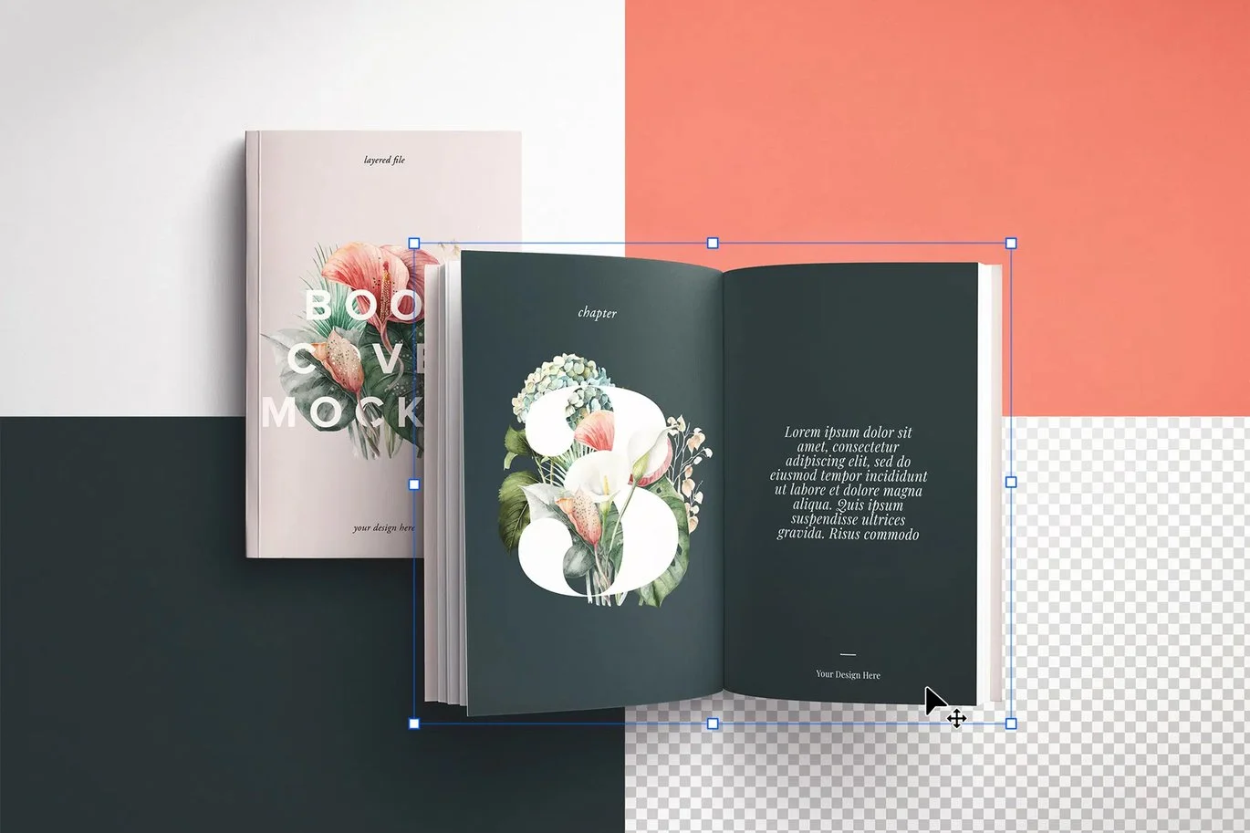 دانلود موکاپ کتاب با جلد باز Books Mockup Cover And Open – تایم کد