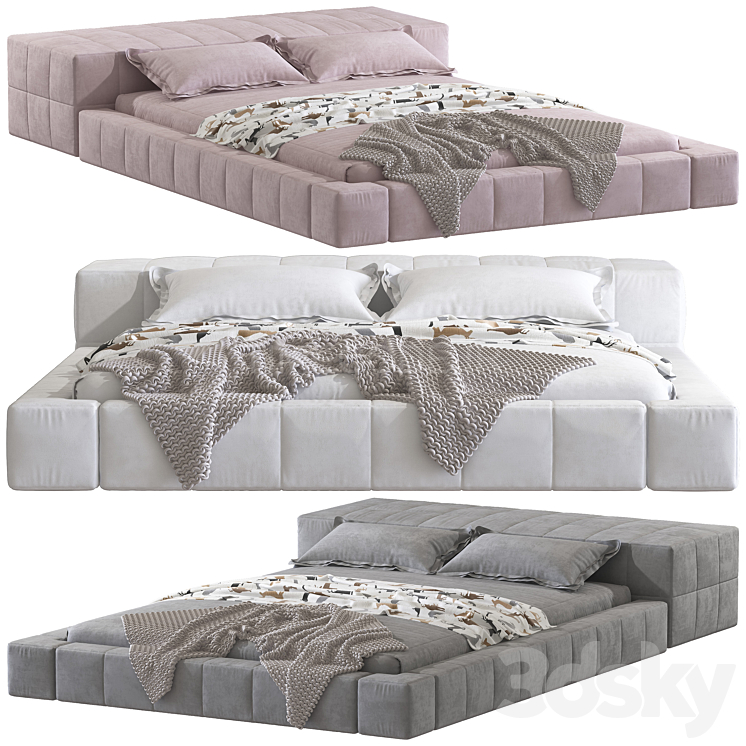 مدل سه بعدی : تخت خواب بونالدو BONALDO BEDS – تایم کد