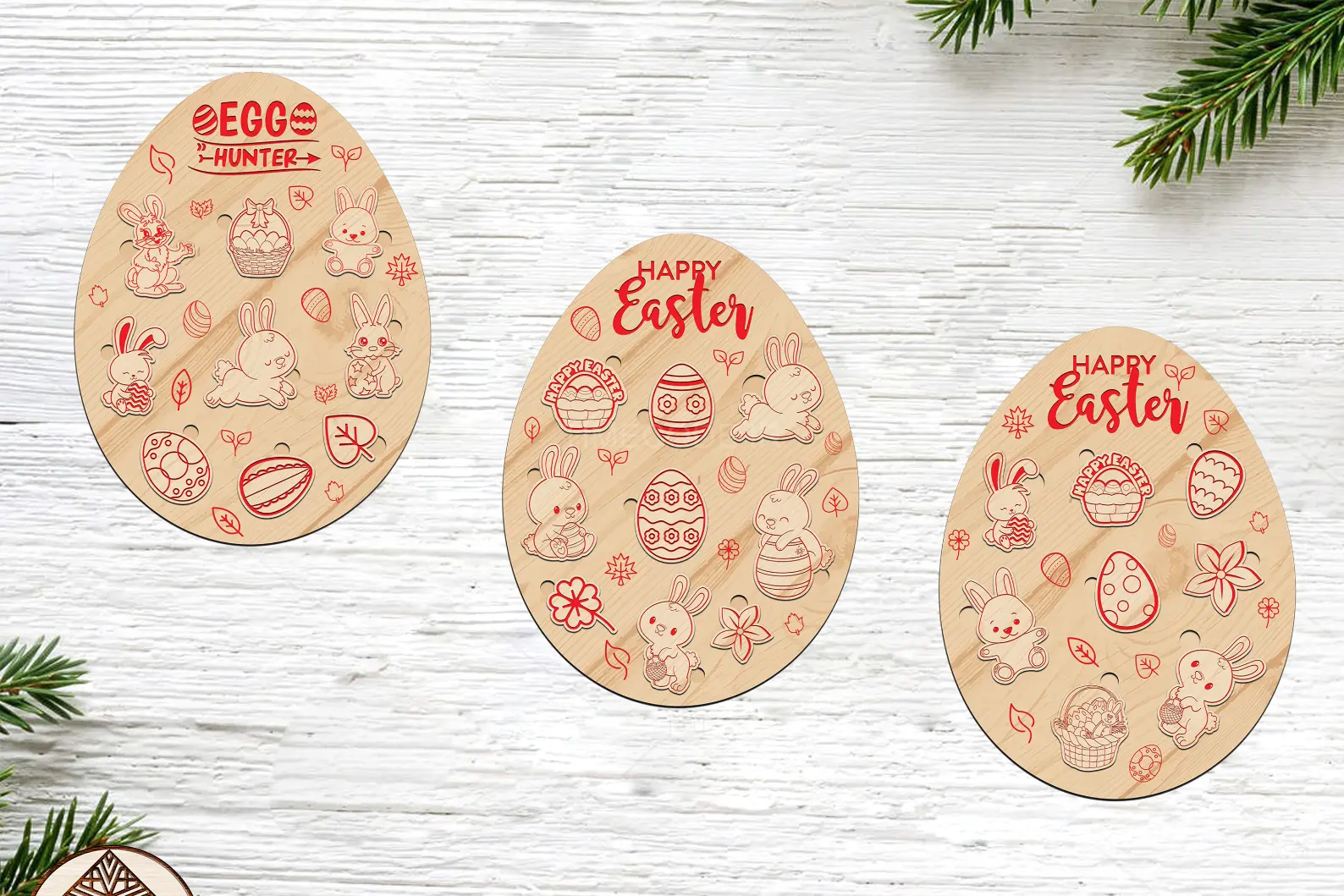 ۲۳ فایل برش لیزر پازل چوبی Bundle Puzzle Laser Cut File – تایم کد
