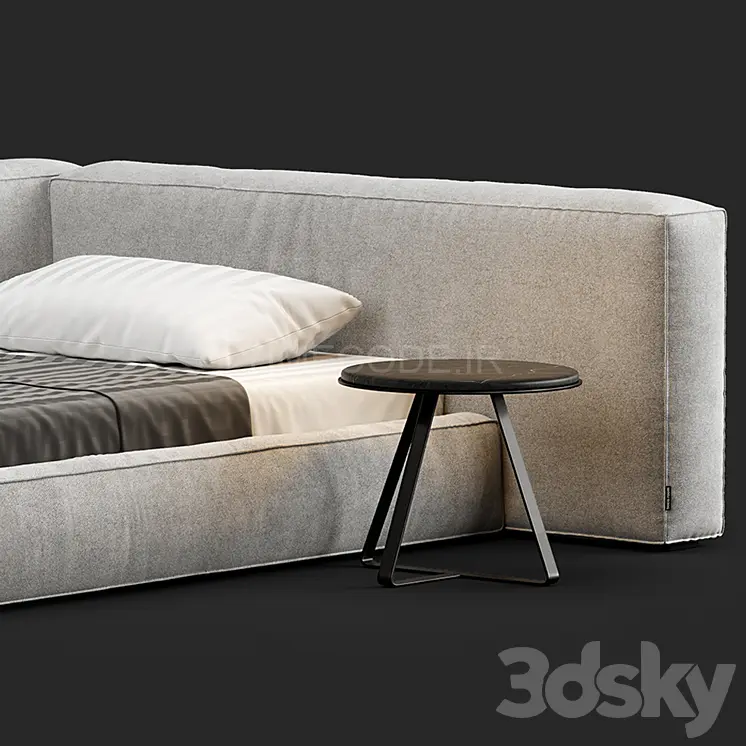 مدل سه بعدی : تخت کودک بوکا Boca Mini Bed – تایم کد