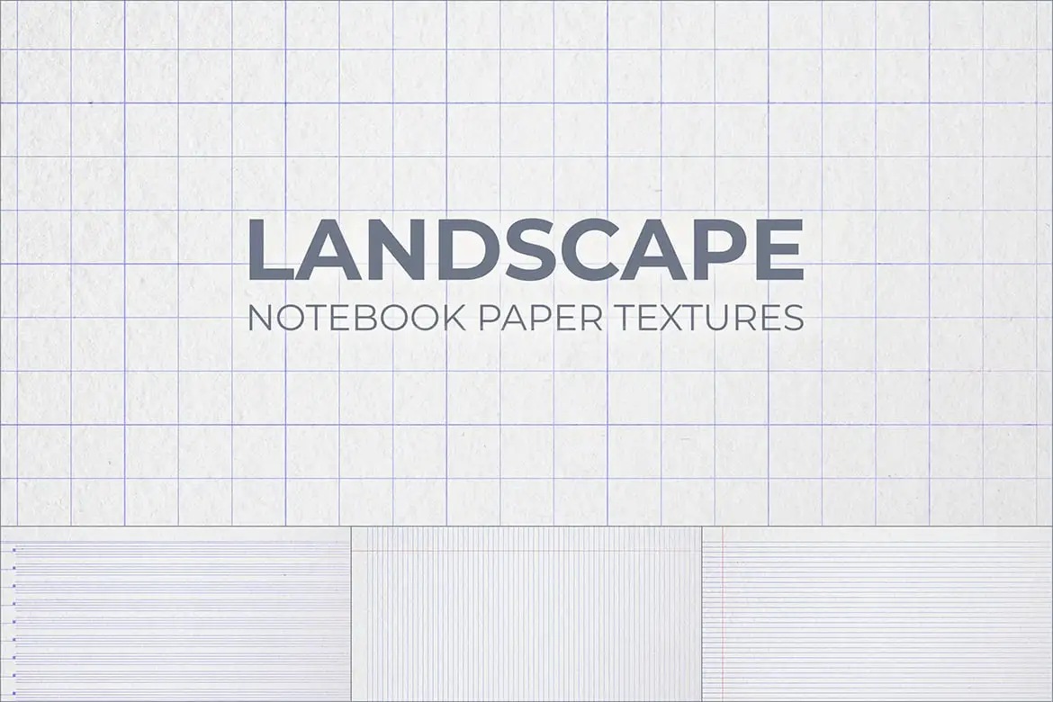۲۰ تکسچر کاغذ دفترچه یادداشت 20 Landscape Notebook Paper Textures – تایم کد