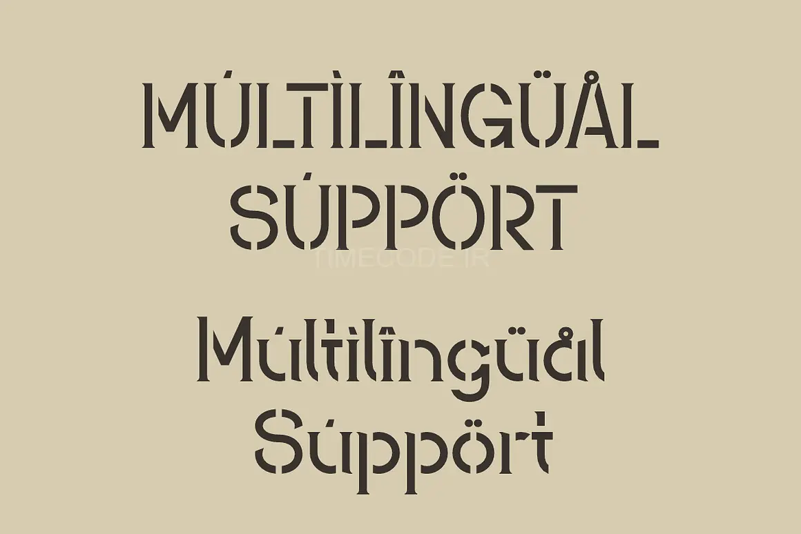 فونت انگلیسی ماشین تحریر Stencil Rofigat - Typewriter Font, A Serif ...