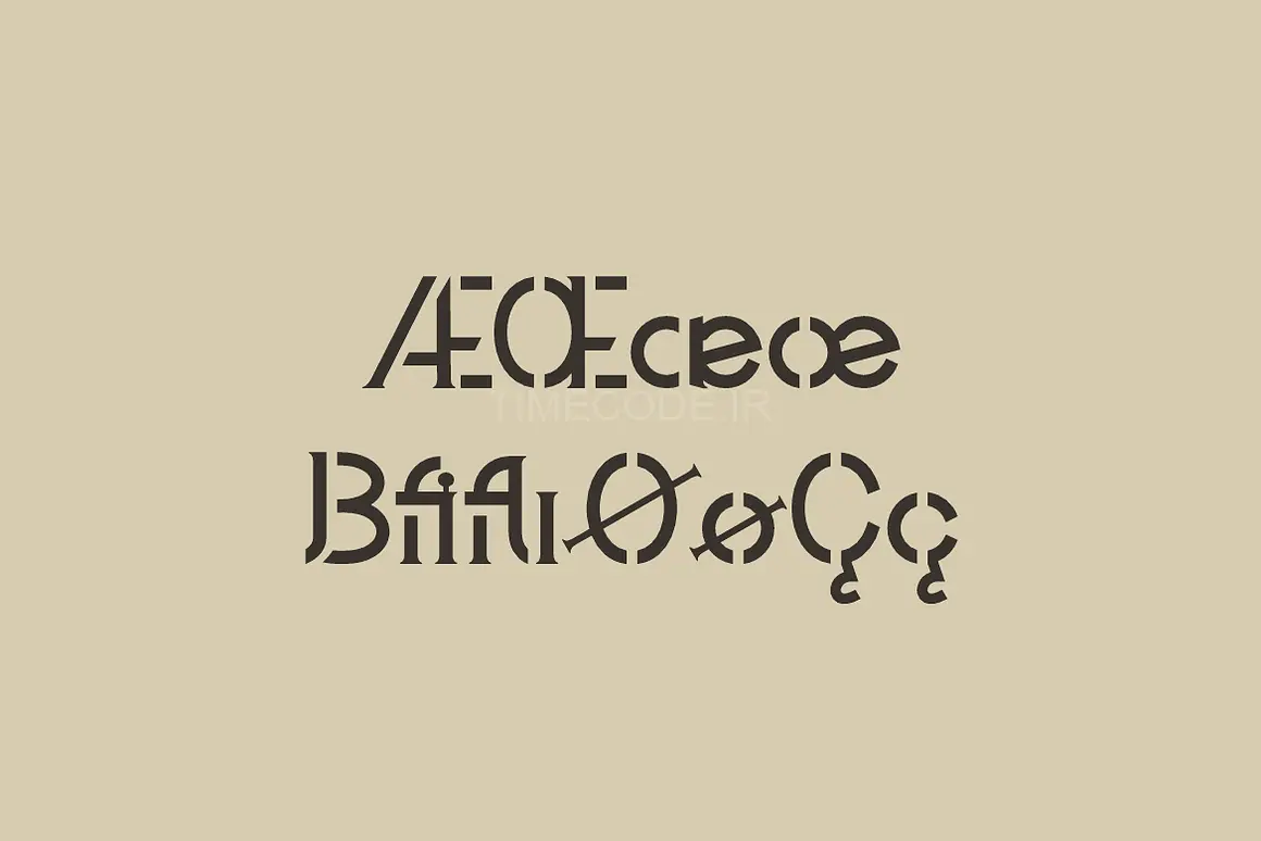 فونت انگلیسی ماشین تحریر Stencil Rofigat - Typewriter Font, A Serif ...