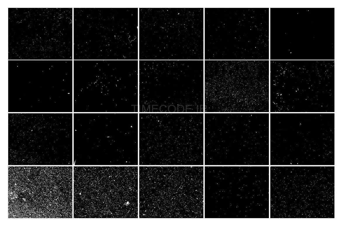 تکسچر بافت قدیمی فیلم و گرد و غبار Film Grain & Dust Texture Overlay ...