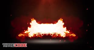 دانلود پروژه آماده پریمیر: لوگو آتشین Burnable Logo – تایم کد