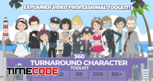 دانلود جعبه ابزار ساخت کاراکتر موشن گرافیک Turnaround Character Toolkit 22379360 – تایم کد