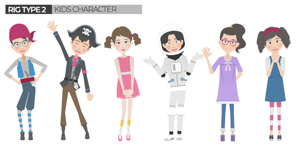 دانلود جعبه ابزار ساخت کاراکتر موشن گرافیک Turnaround Character Toolkit 22379360 – تایم کد