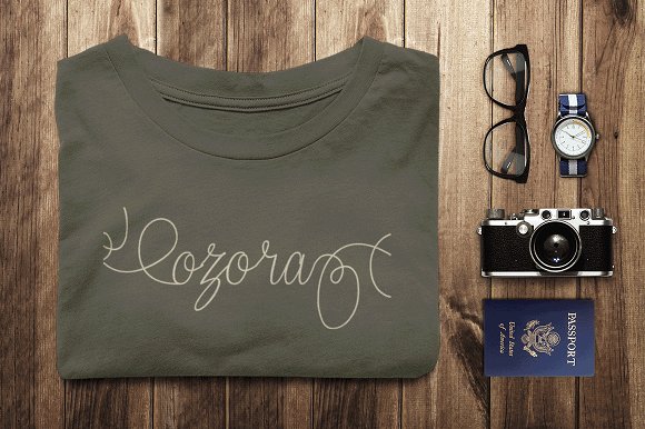 دانلود فونت انگلیسی گرافیکی Ozora Script – تایم کد