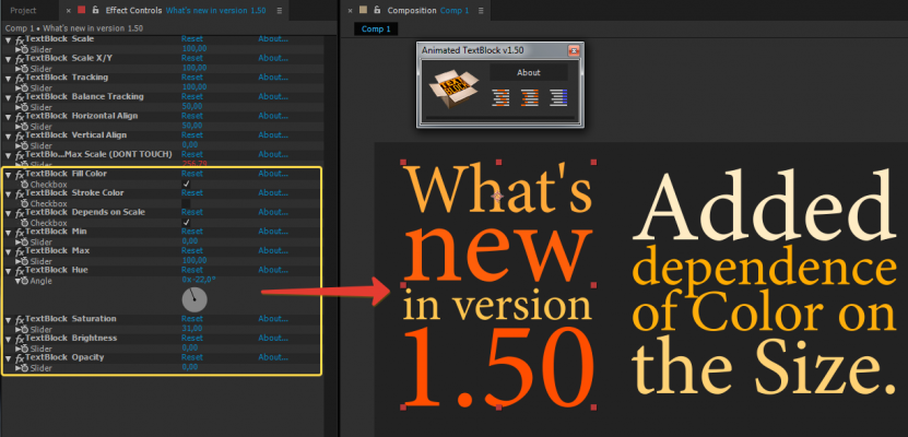 دانلود اسکریپت افتر افکت برای ساخت تایپوگرافی Animated TextBlock 43298 – تایم کد