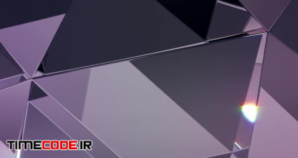 دانلود بکگراند آماده موشن گرافیک Diamond Refraction Loop BG – تایم کد