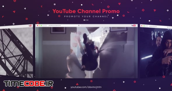 دانلود پروژه آماده افترافکت : معرفی کانال یوتیوب Youtube Channel Promo ...