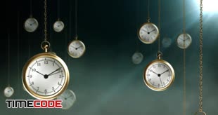 دانلود فوتیج موشن گرافیک : ساعت Cinematic Time Background – تایم کد