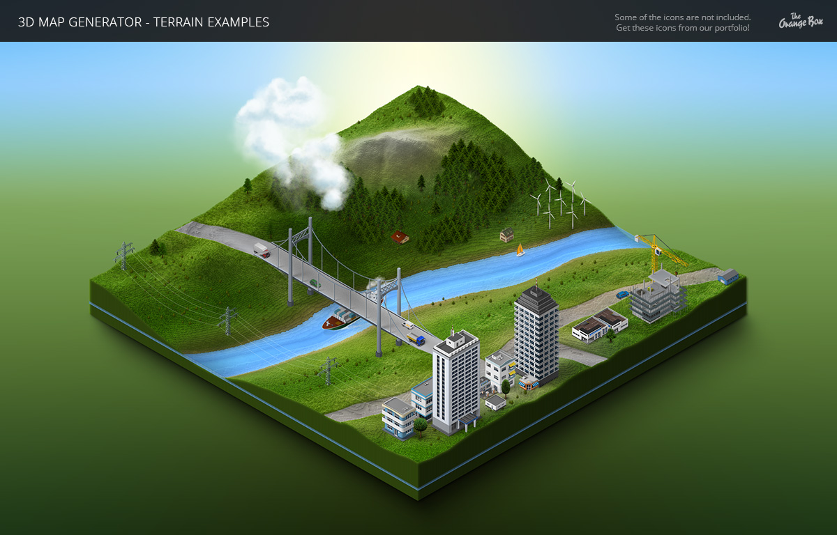 دانلود ابزار ساخت نقشه در فوتوشاپ D Map Generator Terrain From ...