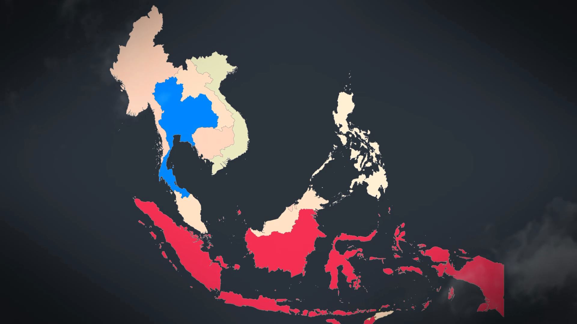 دانلود پروژه آماده افترافکت : نقشه جنوب شرقی آسیا Southeast Asia ...