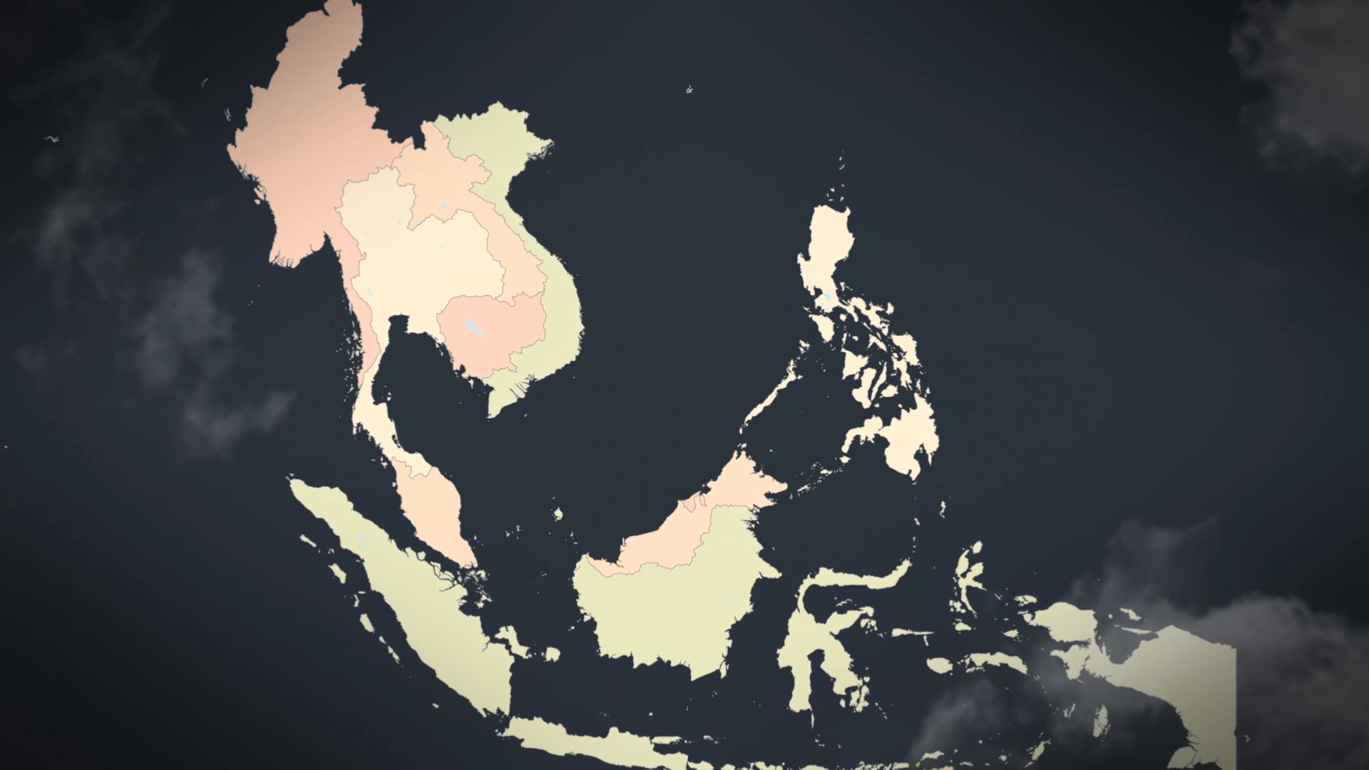 دانلود پروژه آماده افترافکت : نقشه جنوب شرقی آسیا Southeast Asia ...
