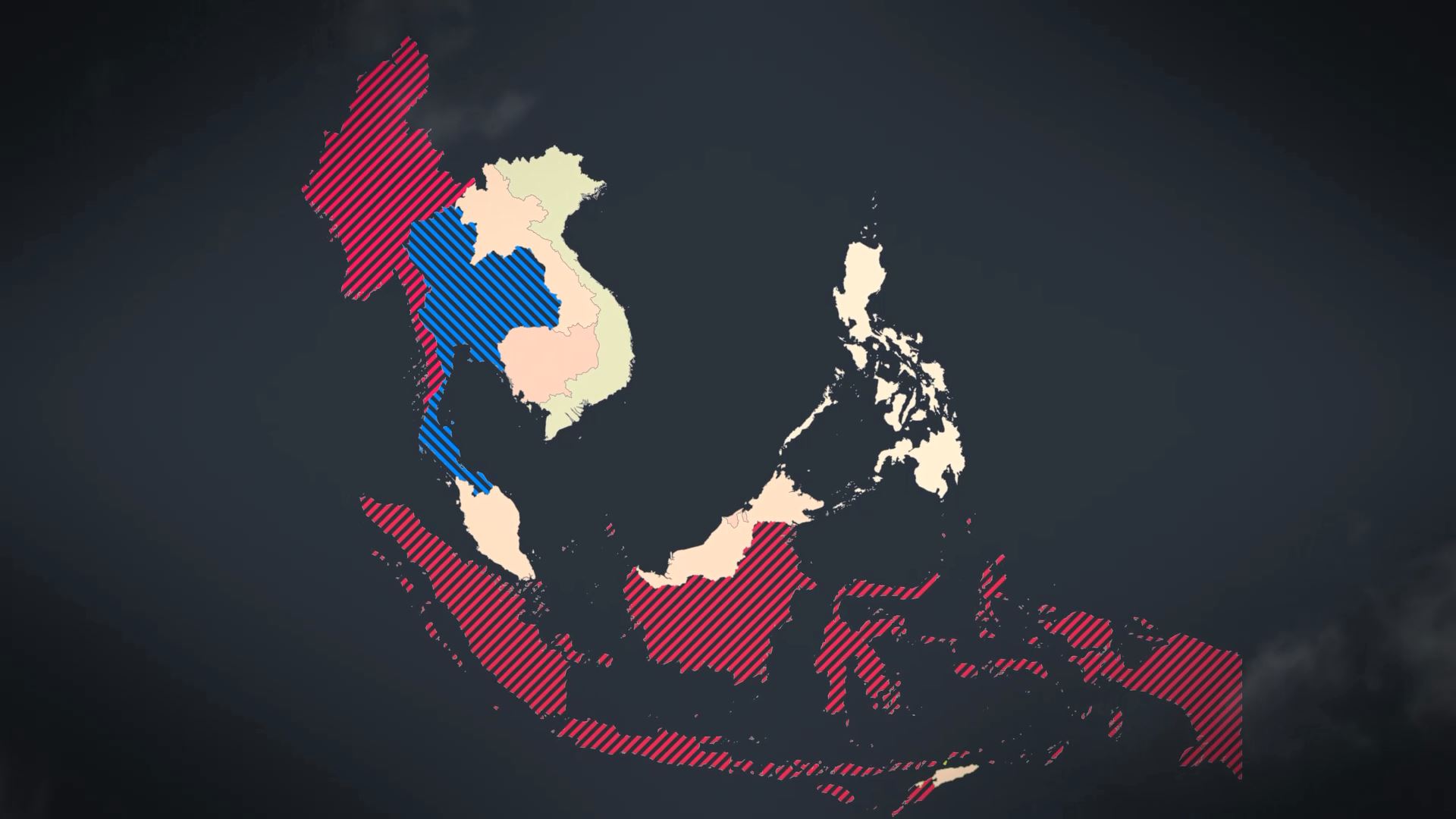 دانلود پروژه آماده افترافکت : نقشه جنوب شرقی آسیا Southeast Asia ...