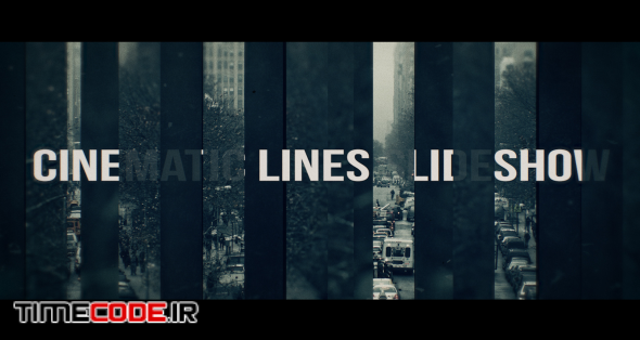 دانلود پروژه آماده پریمیر : اسلایدشو Cinematic Lines Slideshow – تایم کد