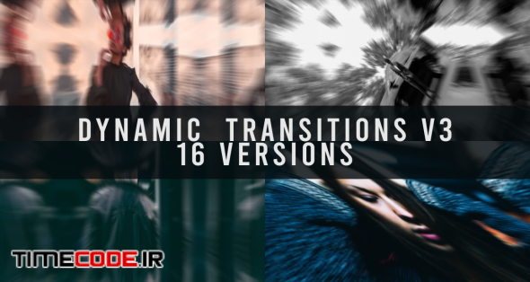 دانلود پروژه آماده پریمیر : ترنزیشن Dynamic Transitions – تایم کد