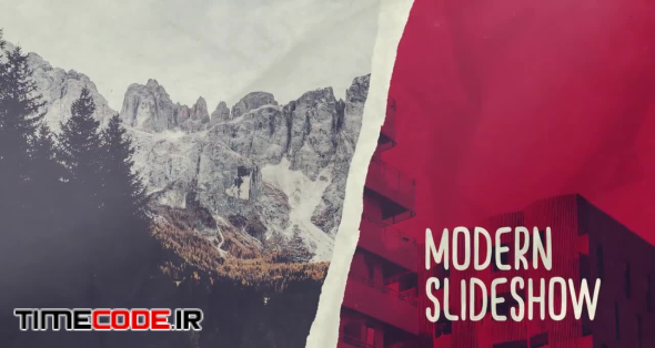 دانلود پروژه آماده پریمیر : اسلایدشو Paper Slideshow – تایم کد