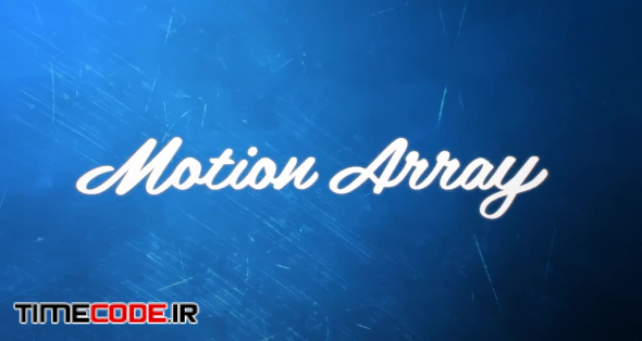 دانلود پروژه آماده افترافکت : لوگو Blue Action Logo Reveal – تایم کد