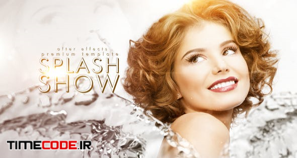 دانلود پروژه آماده افترافکت : اسلایدشو آب Splash Show – تایم کد