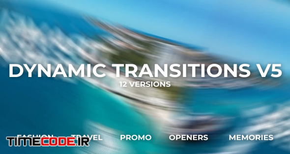 دانلود رایگان پروژه آماده پریمیر : ترنزیشن Dynamic Transitions – تایم کد