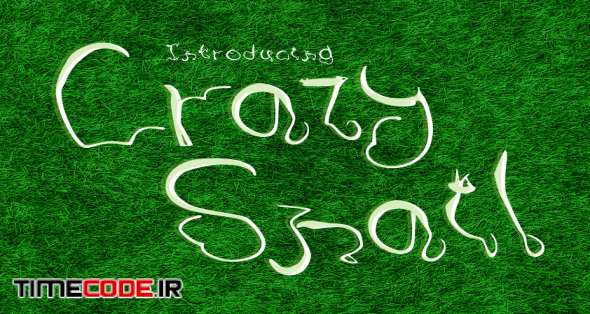 دانلود فونت انگلیسی مار Crazy Snail 18367 – تایم کد