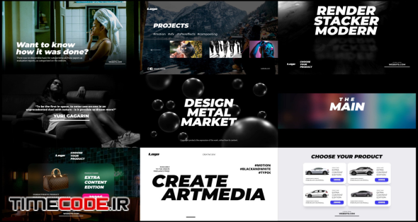 دانلود پروژه آماده افترافکت : تایتل Overflow | Titles Pack 304189 – تایم کد