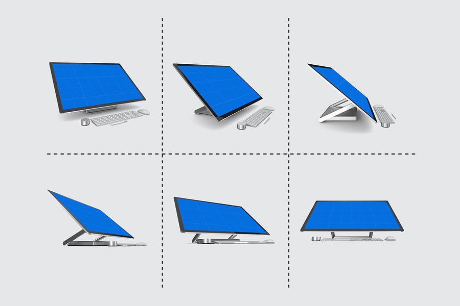 دانلود کیت موکاپ سرفیس Surface Studio Kit Mockup – تایم کد