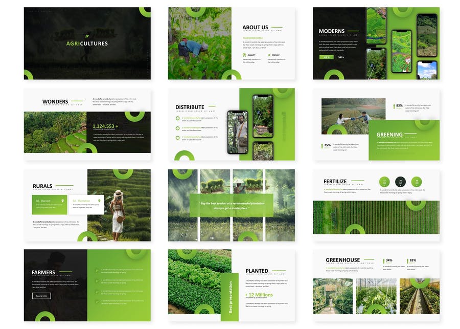 دانلود قالب پاورپوینت کشاورزی Agriculture Powerpoint Template تایم کد