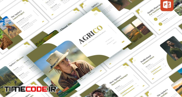دانلود قالب پاورپوینت کشاورزی Agrico Agricultural Powerpoint Template