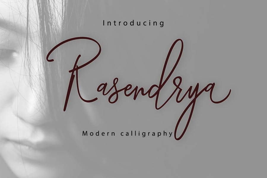 دانلود فونت انگلیسی به سبک امضاء Rasendrya Script – تایم کد